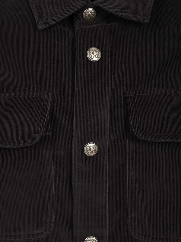 Palm Angels Corduroy Shirt Jacket - Gray
