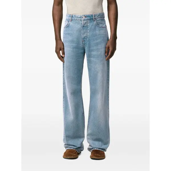 AMI Paris Denim Wide-leg Jeans