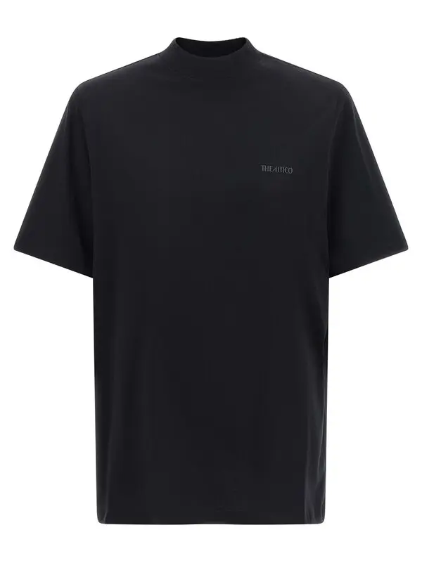 Attico Mock-neck T-shirt - Black