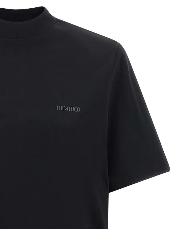 Attico Mock-neck T-shirt - Black