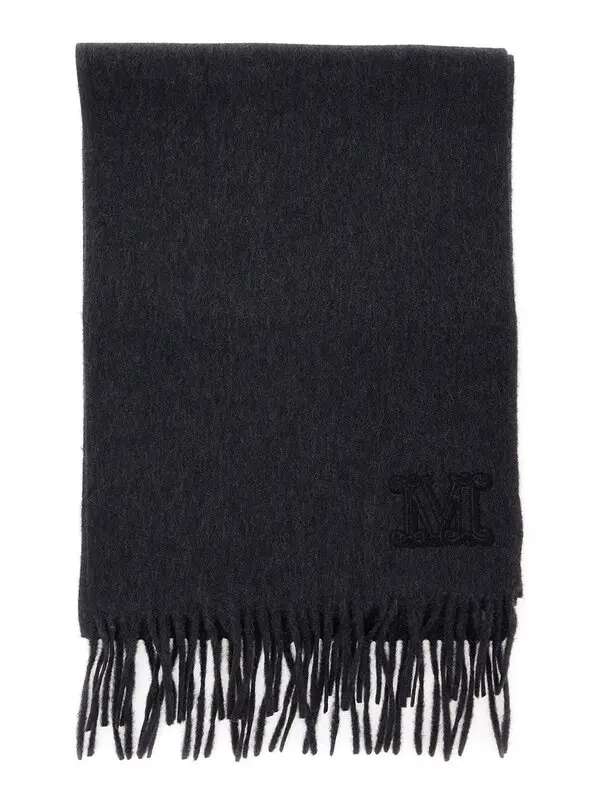 Max Mara Wsdalia Scarf With Tech Fabric Details For - Gray
