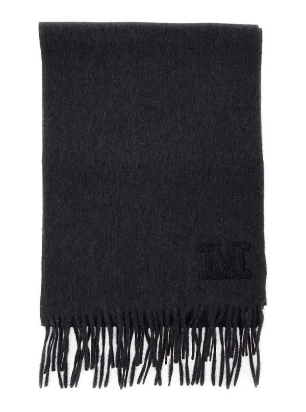 Max Mara Wsdalia Scarf With Tech Fabric Details For - Gray