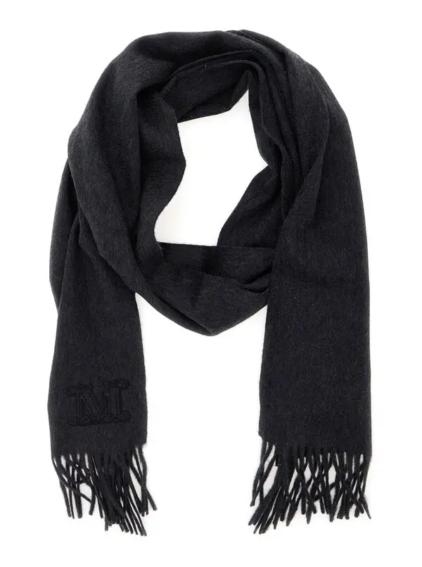 Max Mara Wsdalia Scarf With Tech Fabric Details For - Gray