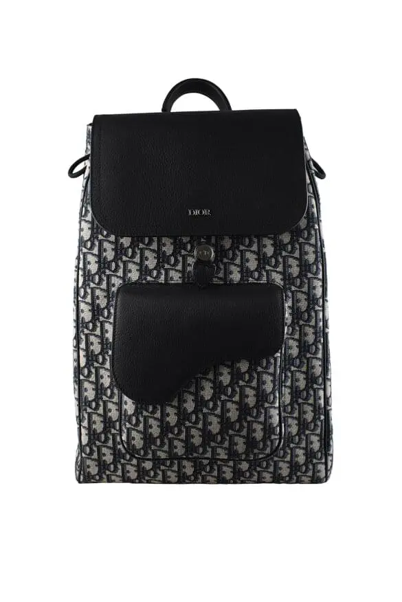 Dior Saddle Backpack - Black