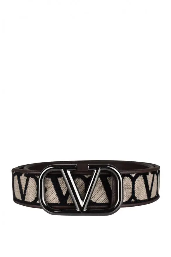 Valentino Garavani Vlogo Belt - Cream