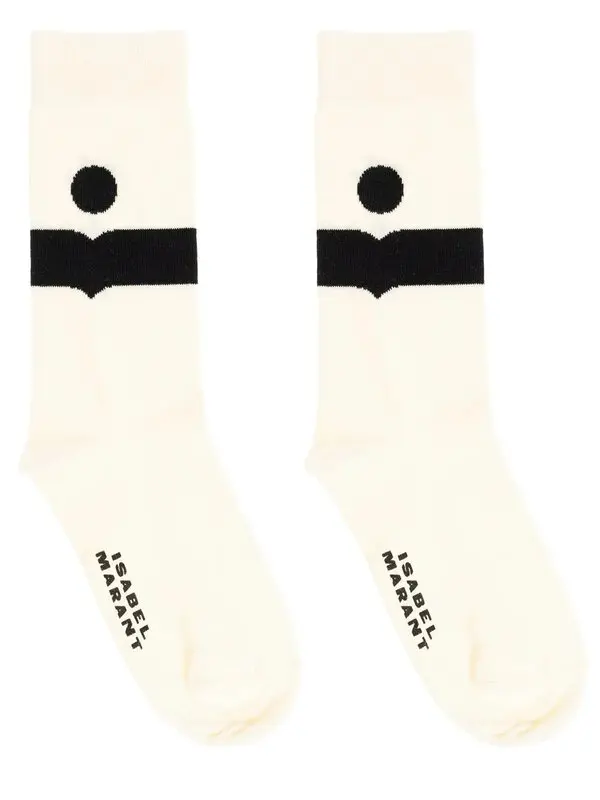 Isabel Marant Étoile Nesson Mid-length Socks With Logo