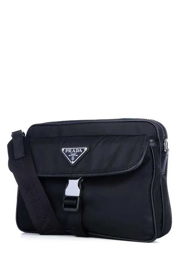 Prada Crossbody Bag With Buckle Closure