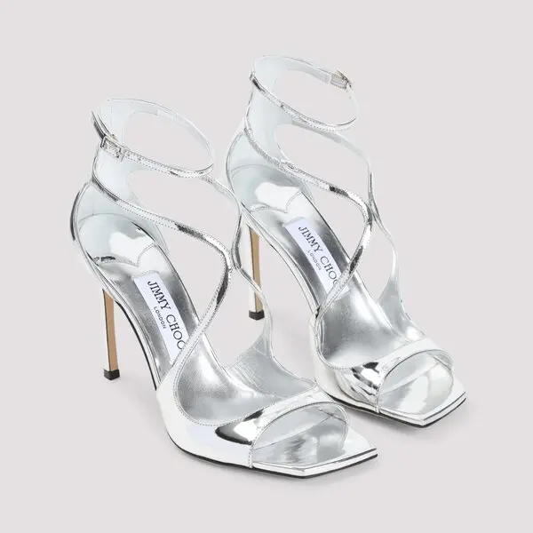 JIMMY CHOO Azia 95 Sandal - Silver