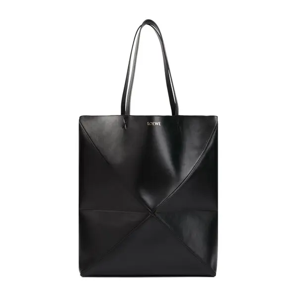Loewe Puzzle Fold Large Tote - Black