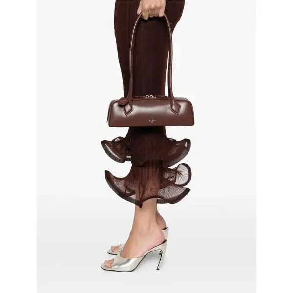 Alaïa Calf Leather Shoulder Bag - Brown