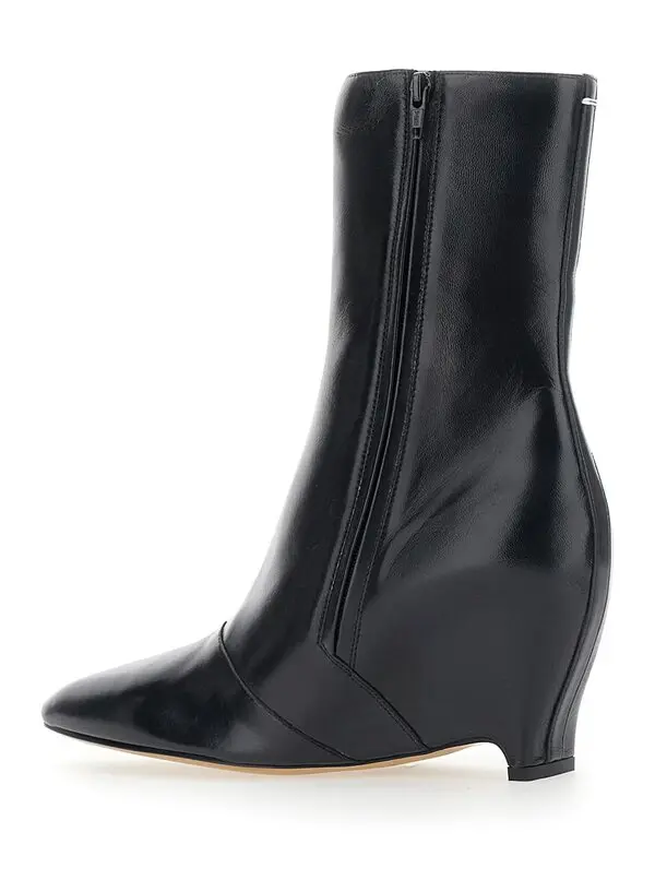 MAISON MARGIELA Leather Ankle Boot - Multicolor