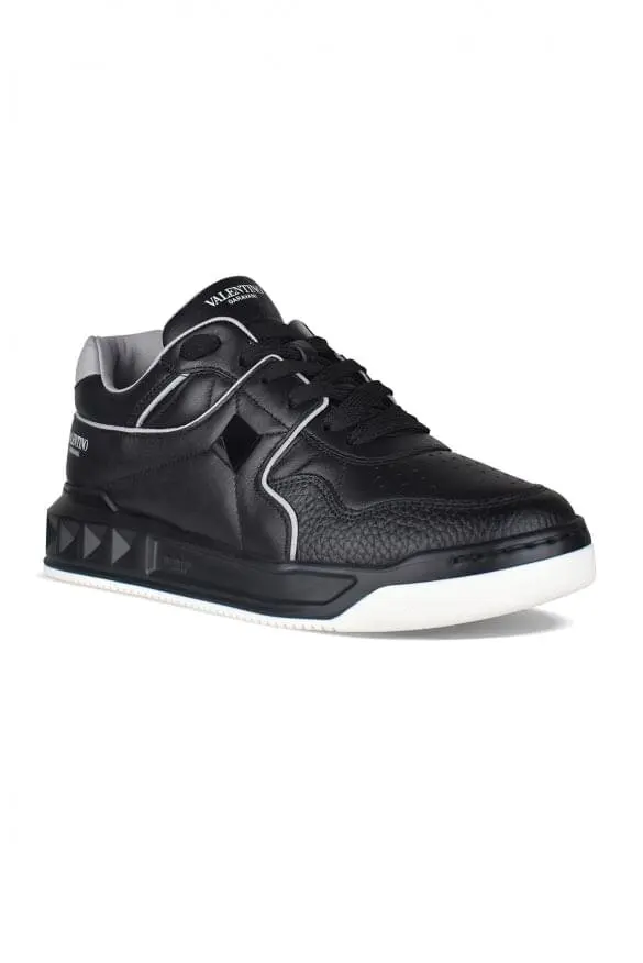 Valentino Garavani One Stud Leather Sneakers