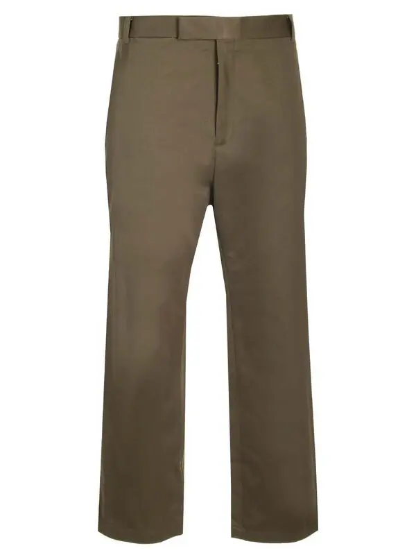 Thom Browne Cotton Twill Trousers - Green