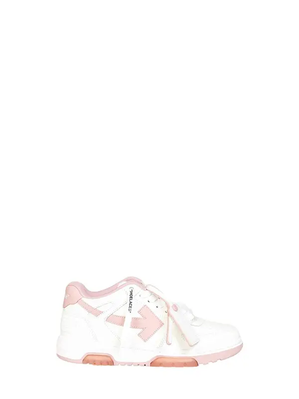 Off-White White And Pink Out Of Office Sneakers - Multicolor