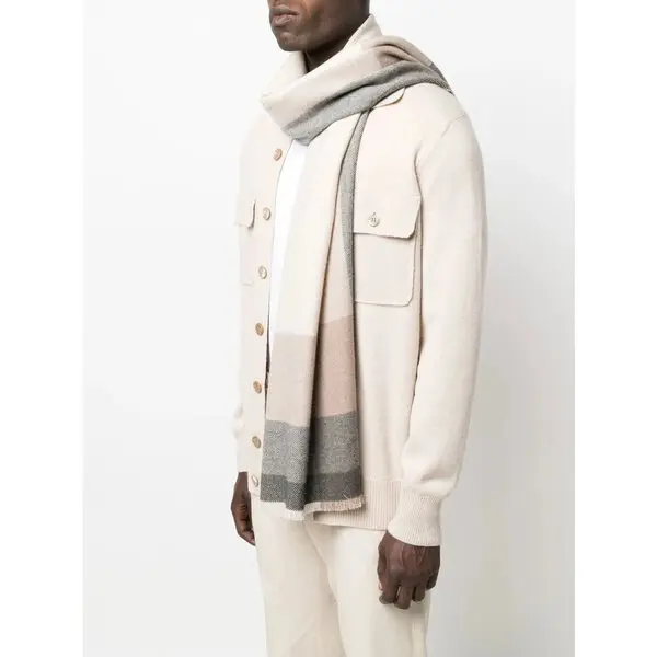 Brunello Cucinelli Grey Scarves