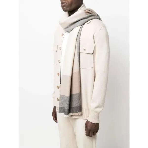 Brunello Cucinelli Grey Scarves - Gray