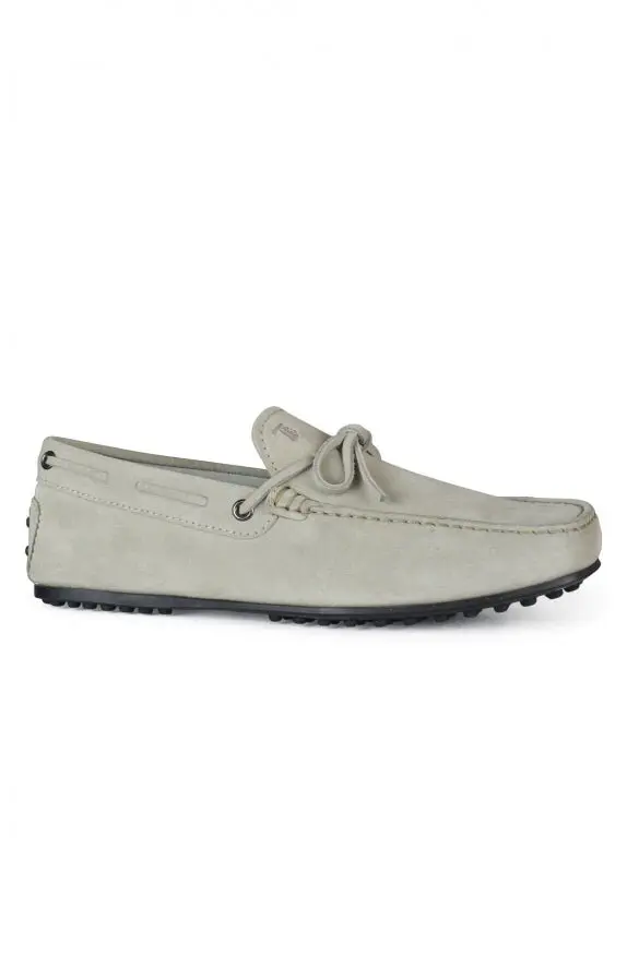 TOD'S Suede Loafers - Gray