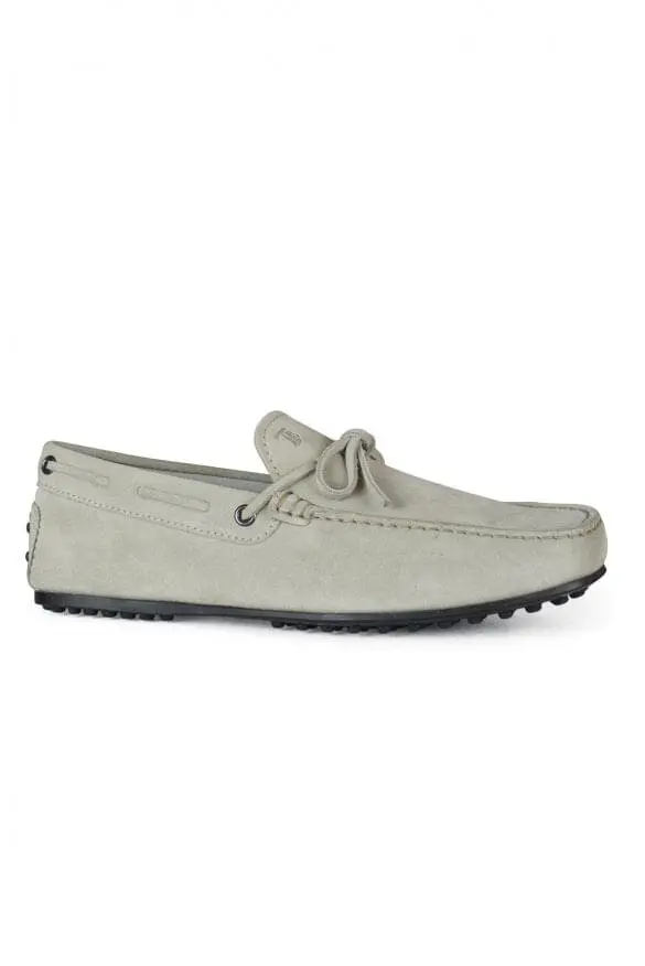 TOD'S Suede Loafers - Gray