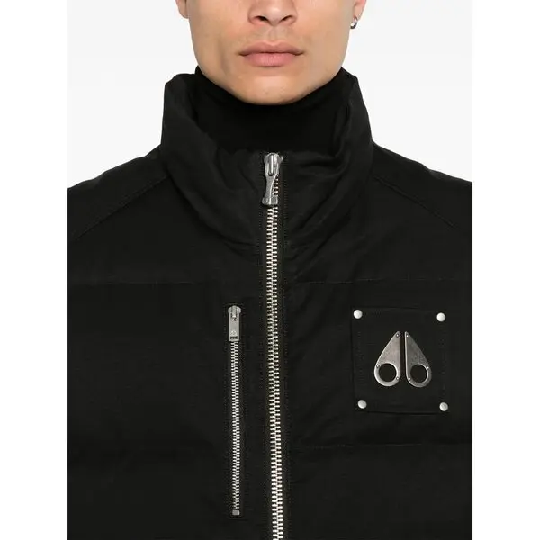 Moose Knuckles Gabardine Quilted Padded Gilet - Black