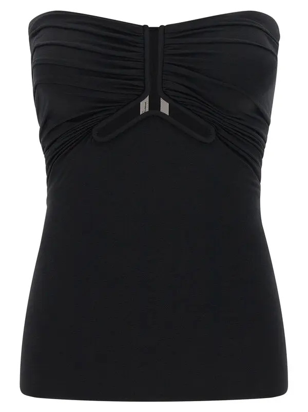 Rick Owens Alannah Bustier Top - Black