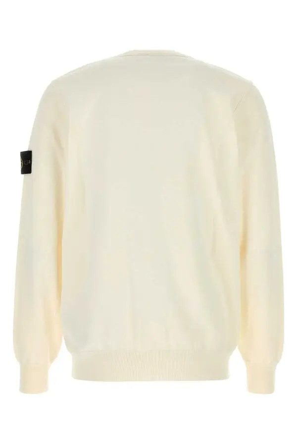 Stone Island Cotton Sweater - White
