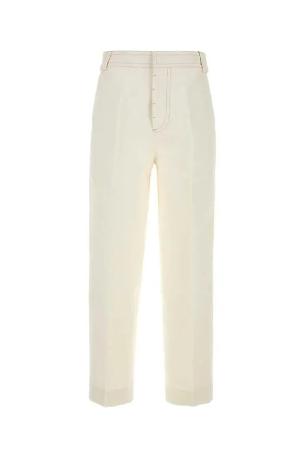 AMI Paris Cotton Baggy Pant - White