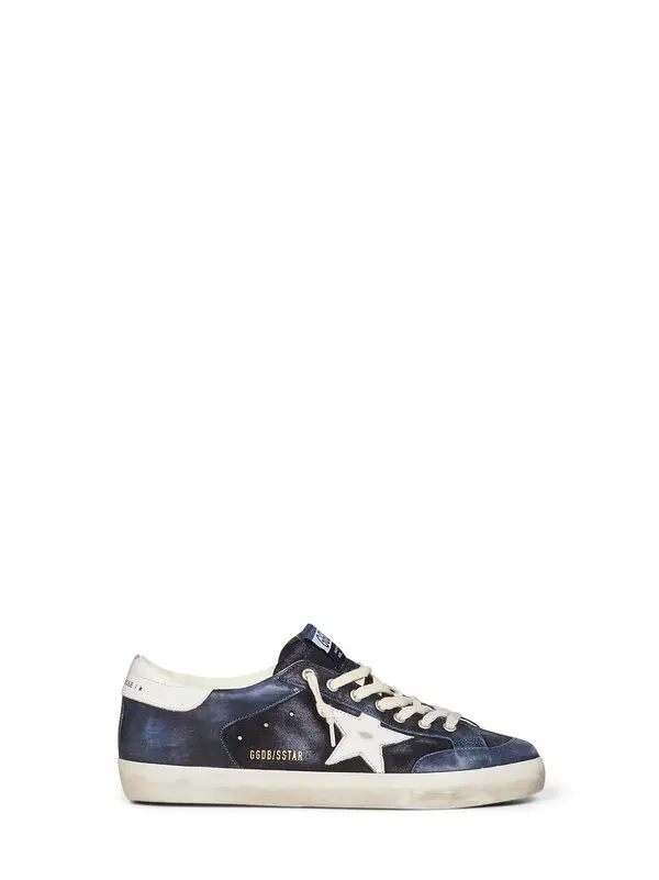 GOLDEN GOOSE Suede And Nappa Leather Super-star Sneakers - Multicolor