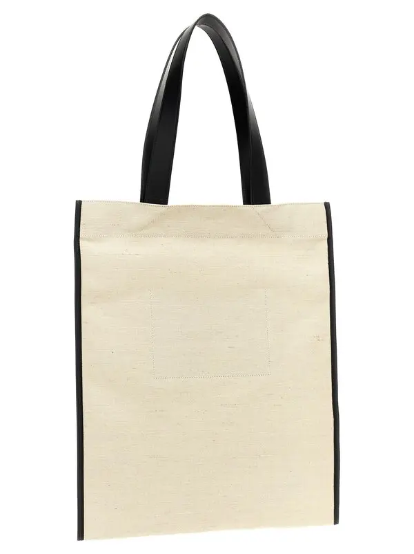 JIL SANDER Medium Flat Canvas Shopping Bag