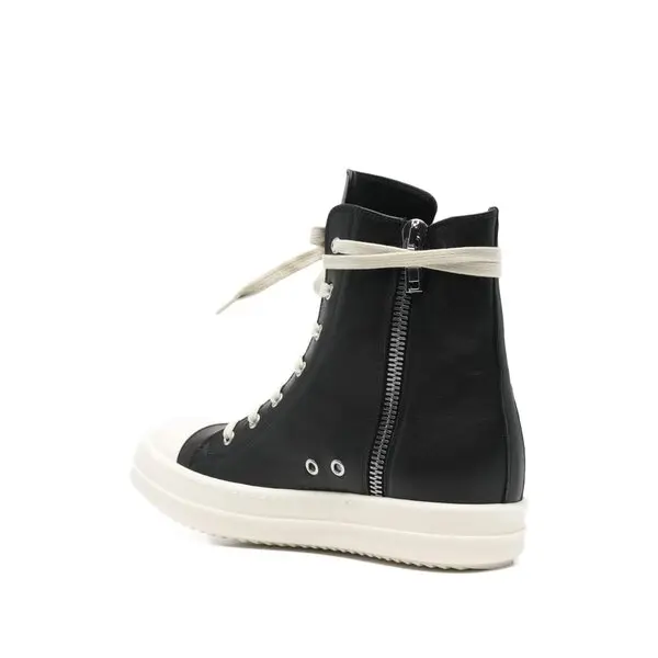 Rick Owens Leather High-top Sneakers