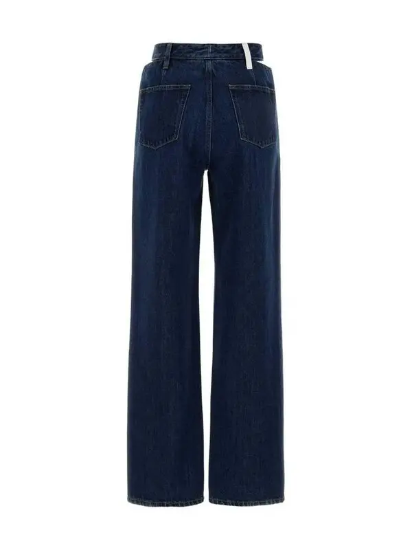 JIL SANDER Treated Wide-leg Jeans - Blue