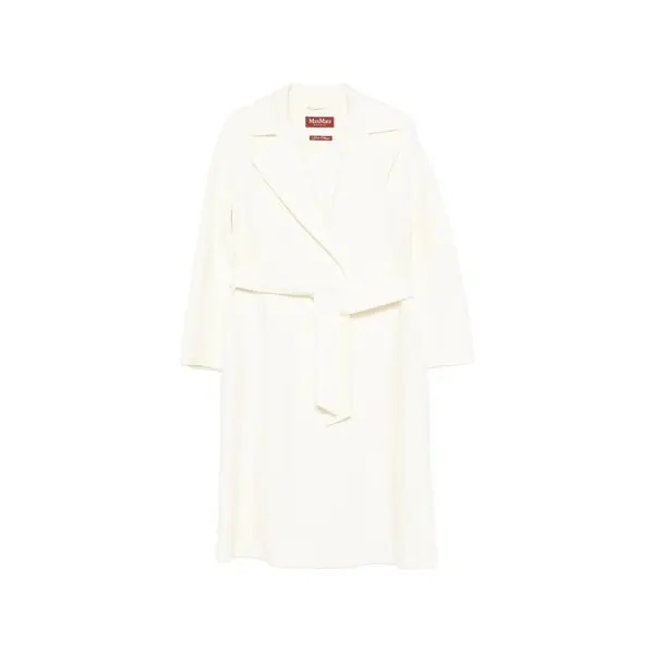 Max Mara Neutrals Coats Single Breasted Coats - Cream