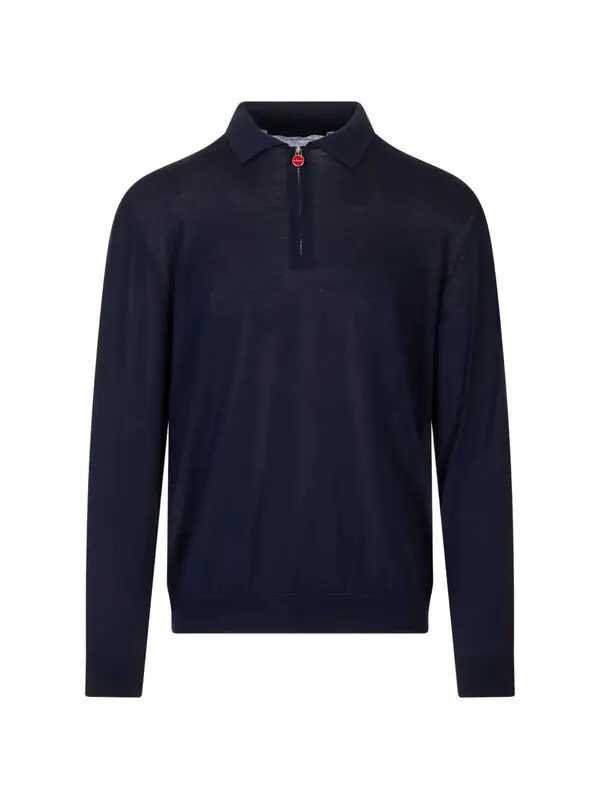 Kiton Zip-neck Polo Sweater