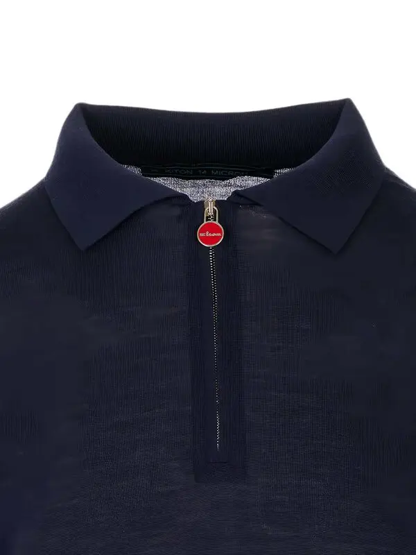 Kiton Zip-neck Polo Sweater