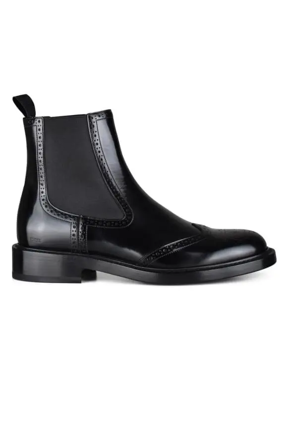 Dior Leather Evidence Chelsea Boots - Black