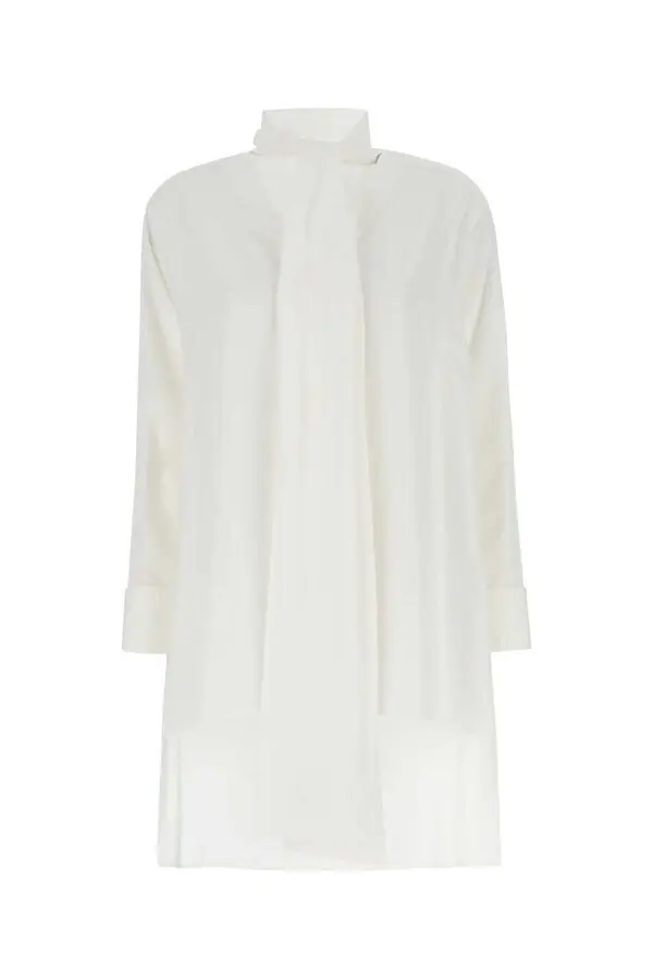 Loewe Ivory Crepe Oversize Blouse
