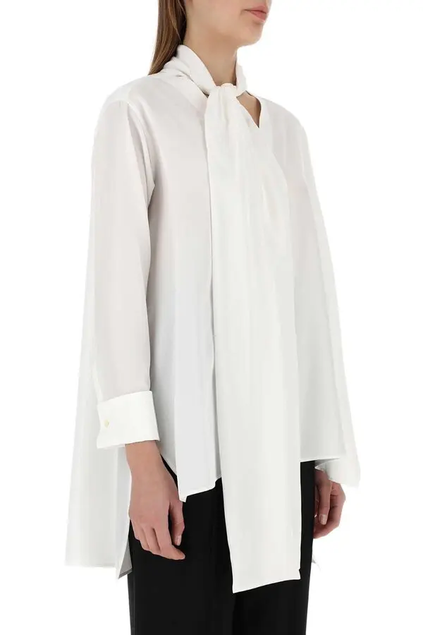 Loewe Ivory Crepe Oversize Blouse
