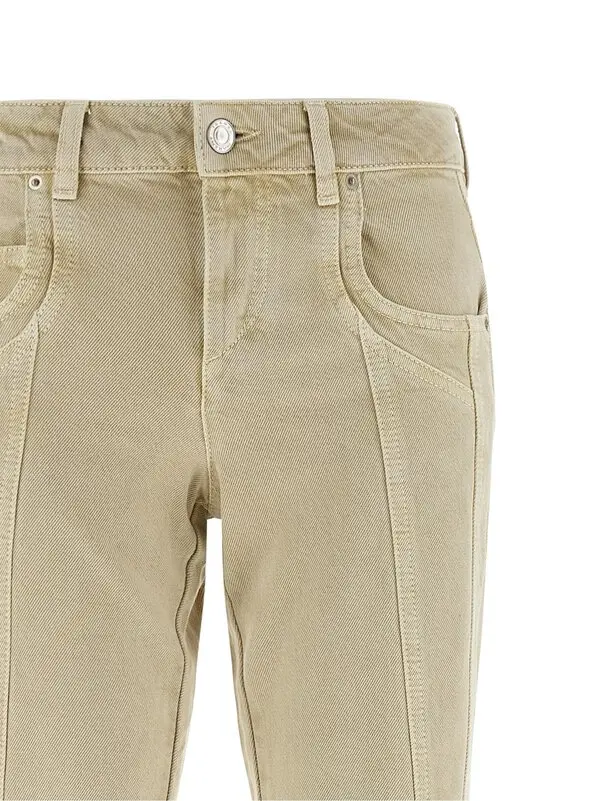 Isabel Marant Étoile Marant 'jaylis' Jeans - Cream