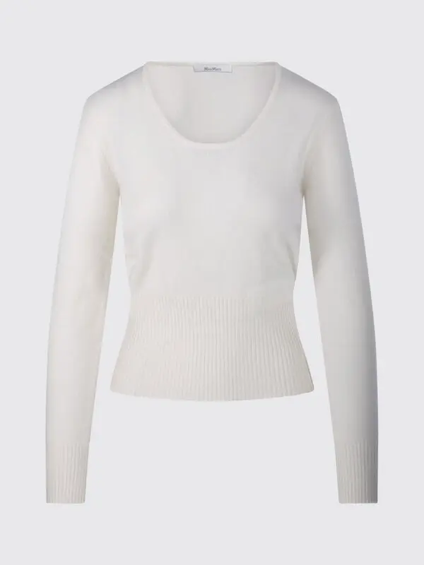 Max Mara Wool Cashmere Pullover Sweater - White