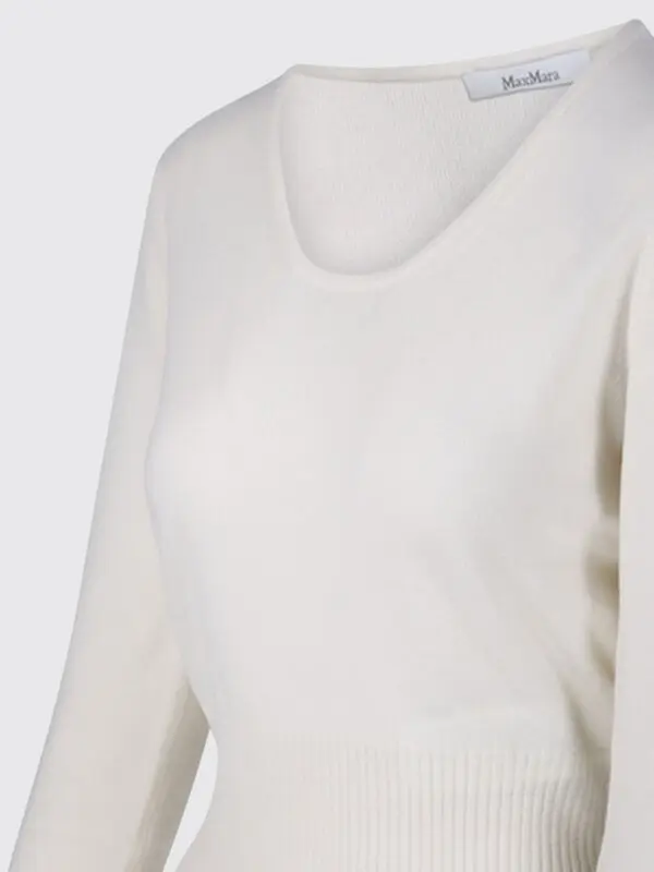 Max Mara Wool Cashmere Pullover Sweater - White