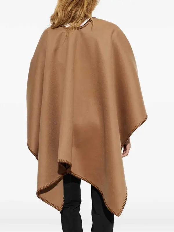 Max Mara Belted Poncho - Brown