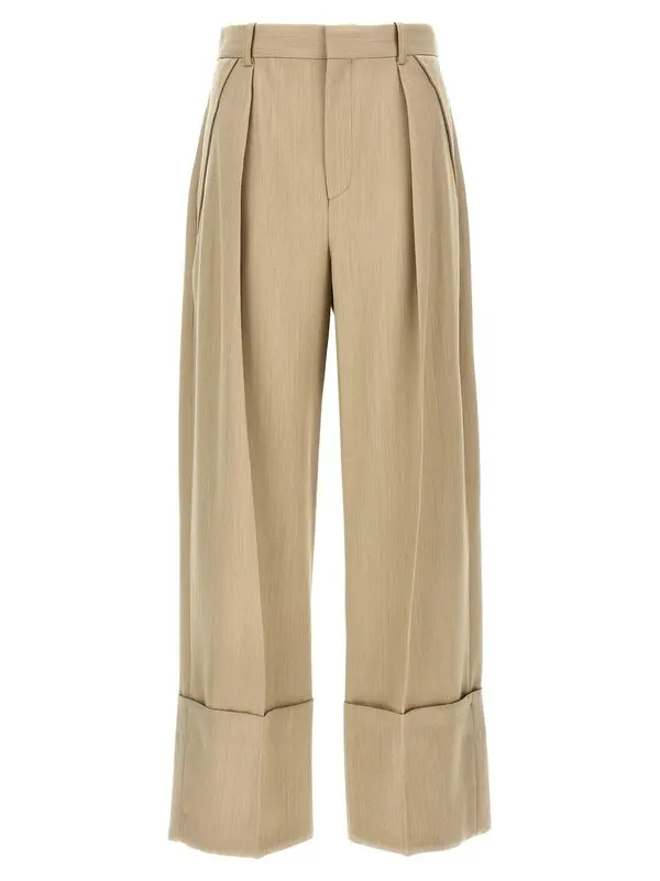 Victoria Beckham Maxi Turn-up Pants