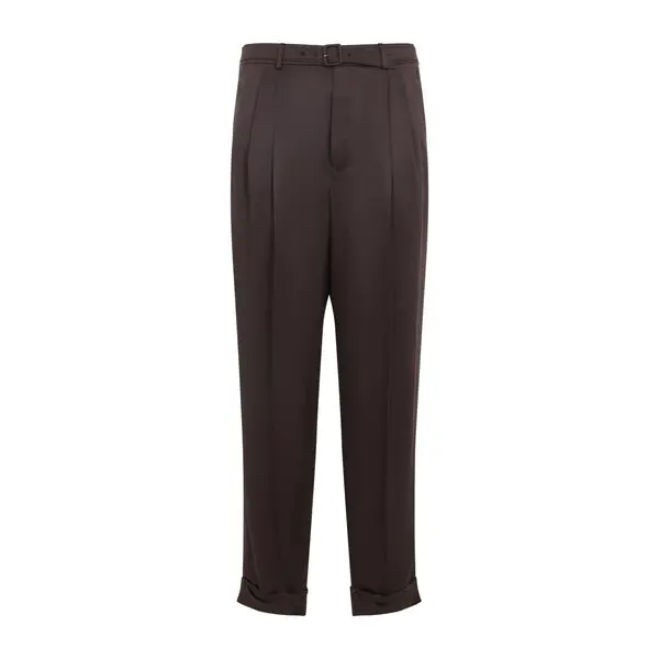 Saint Laurent Silk Pants - Brown
