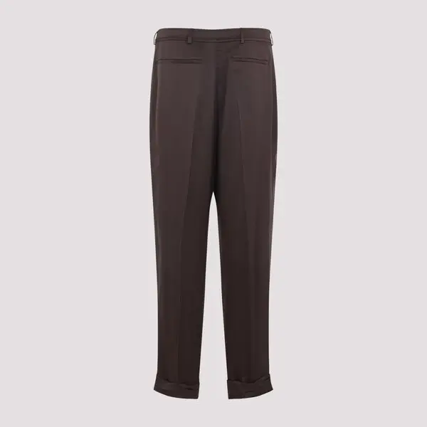 Saint Laurent Silk Pants - Brown