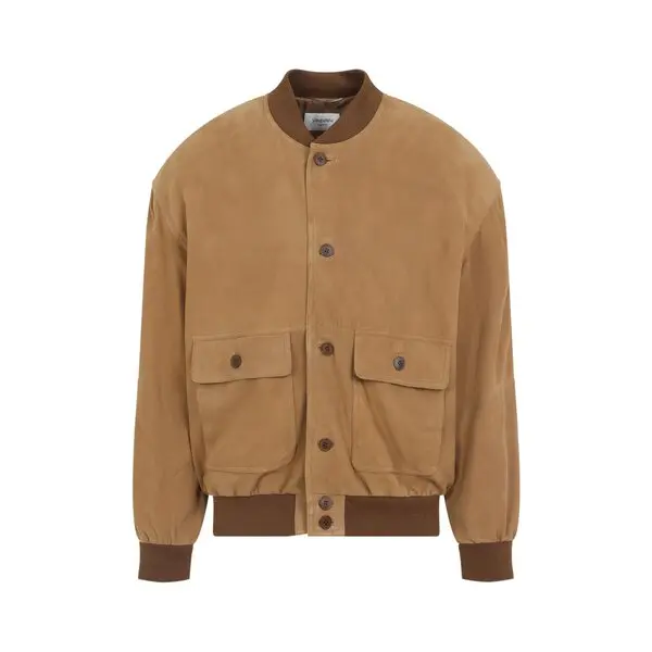 Saint Laurent Suede Jacket - Brown