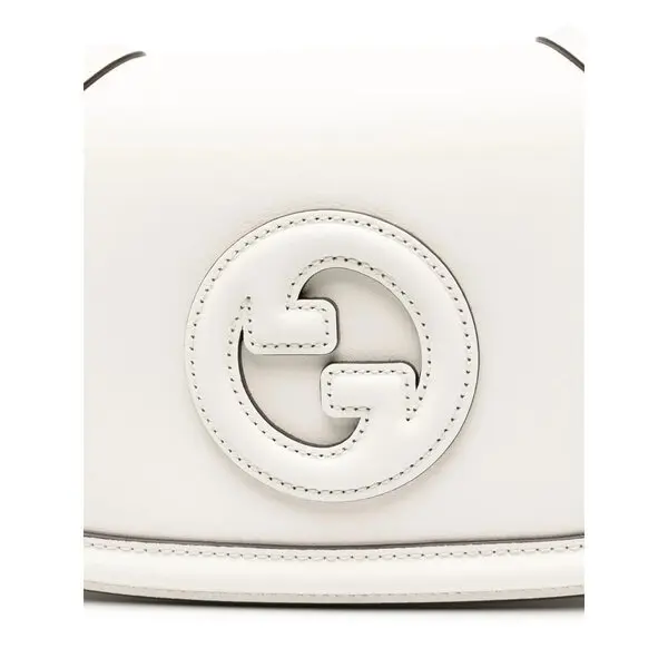 Gucci Calf Leather Satchel - Cream