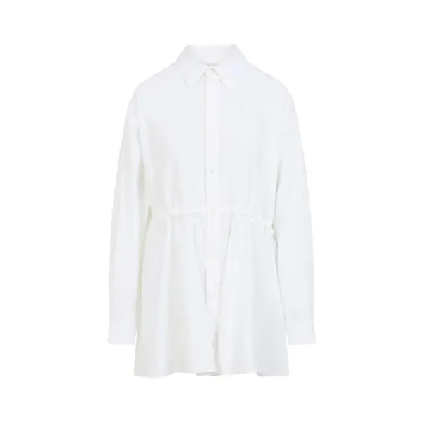 Balenciaga Cotton Hourglass Dress - White