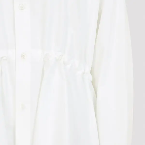 Balenciaga Cotton Hourglass Dress - White