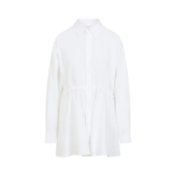 Balenciaga Cotton Hourglass Dress - White