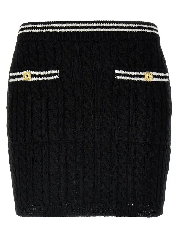 Alessandra Rich Braided Mini Skirt - Multicolor