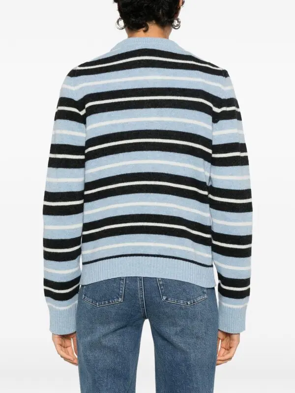 GANNI Wool Crewneck Sweater - Multicolor
